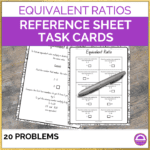 Equivalent Ratios Reference Sheet and Activity