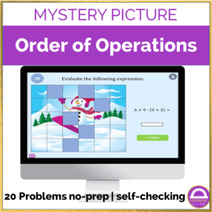 Engaging Math Activity: Order of Operations Mystery Picture.